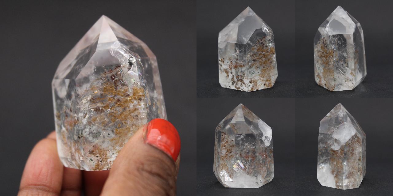 Prisma de cristal de roca con inclusión Madagascar 85gr 50mm | 19€
