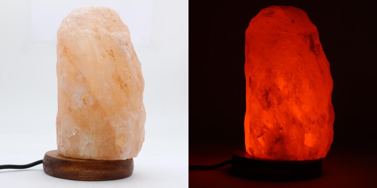 Lámpara USB de roca salada de Pakistán 810gr 14cm | 24.9€